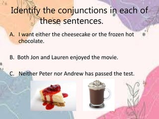 Coordinating and subordinating Conjunctions for grade 6 | PPT