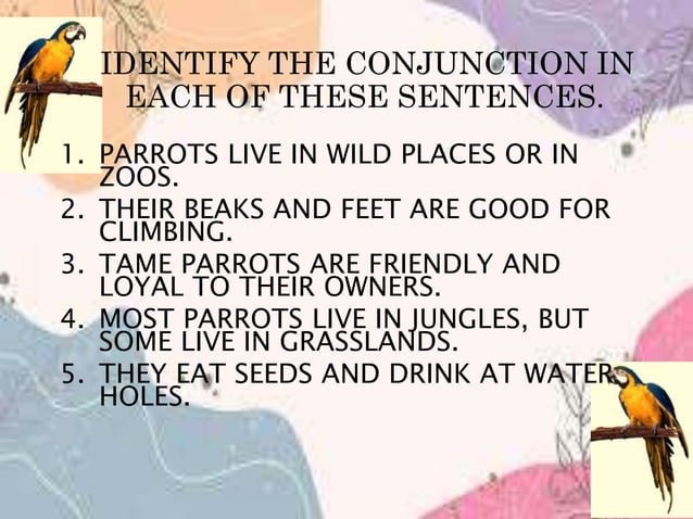 Coordinating and subordinating Conjunctions for grade 6 | PPT