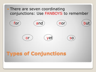 CONJUNCTIONS Quarter 1 Module 4 English 8 | PPT
