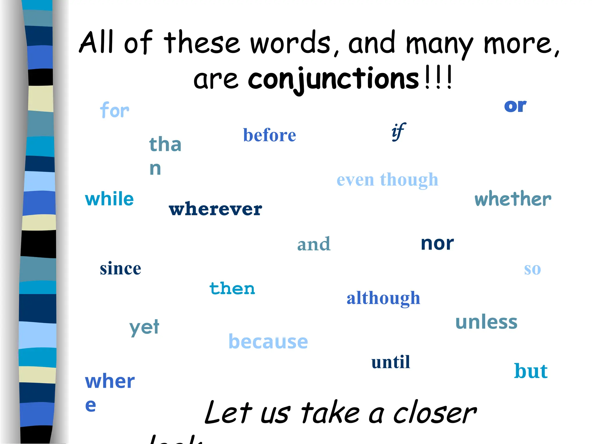 conjunctions in the sentences.presentation | PPT