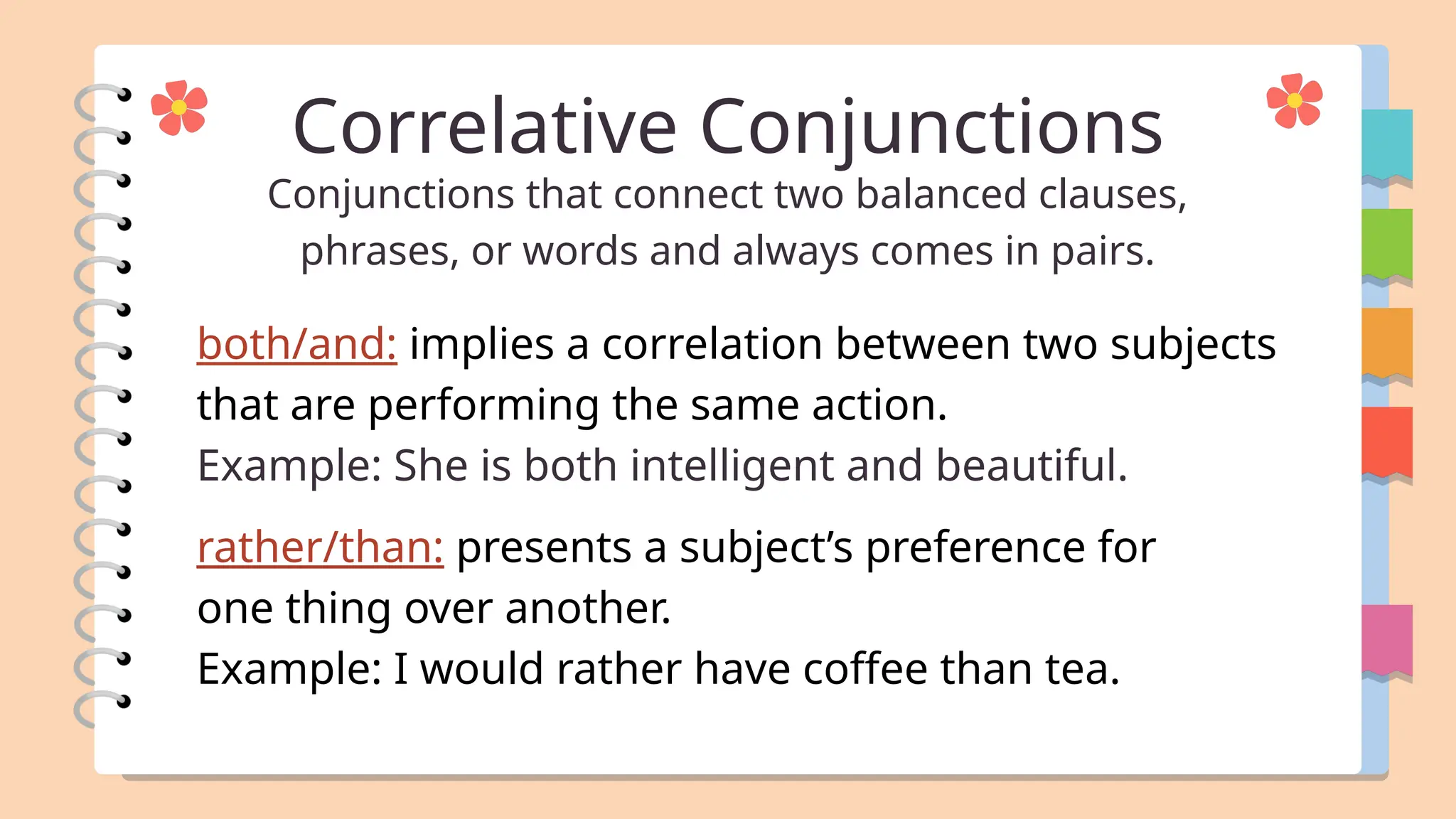 "Connecting Ideas: The Role of Conjunctions" | PPT