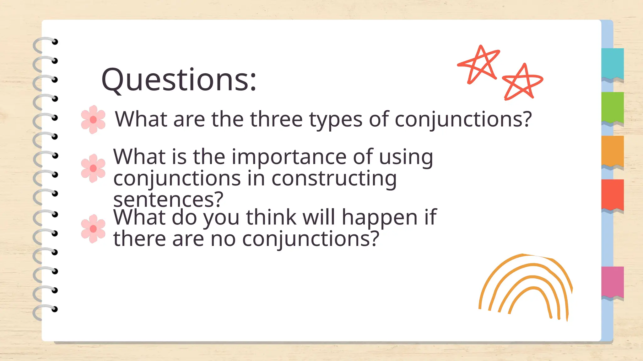 "Connecting Ideas: The Role of Conjunctions" | PPT