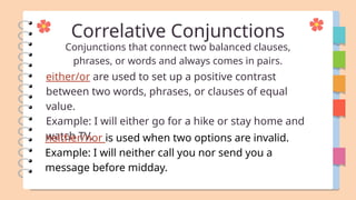 "Connecting Ideas: The Role of Conjunctions" | PPT