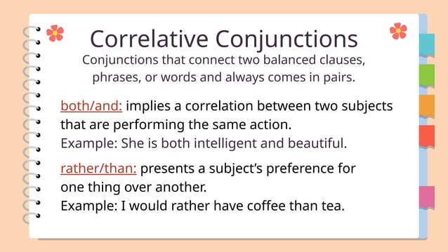 "Connecting Ideas: The Role of Conjunctions" | PPT