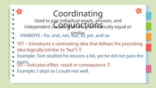 "Connecting Ideas: The Role of Conjunctions" | PPT