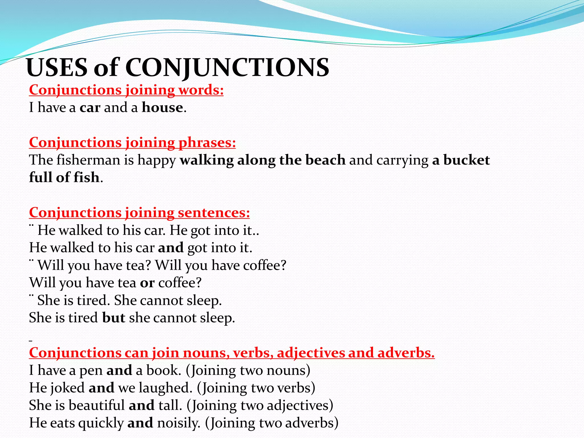 Conjunctions | PDF