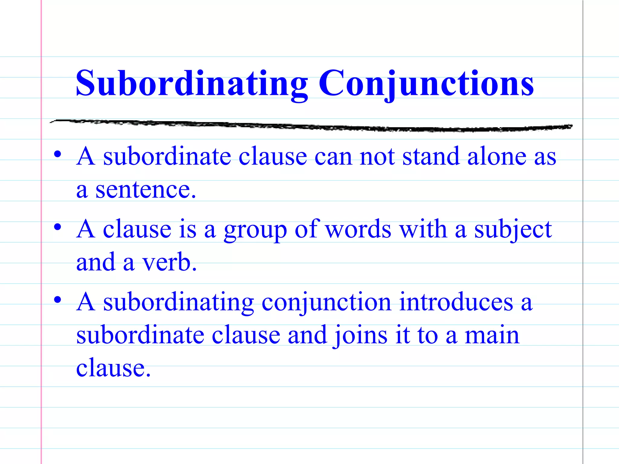 Conjunctions(5) | PPT