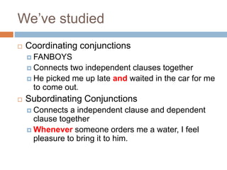 Conjunctions and Conjunctive Adverbs.ppt