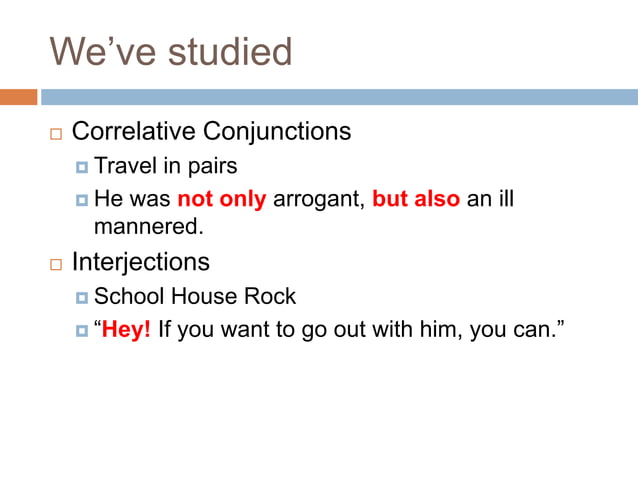 Conjunctions and Conjunctive Adverbs.ppt
