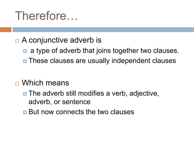 Conjunctions and Conjunctive Adverbs.ppt