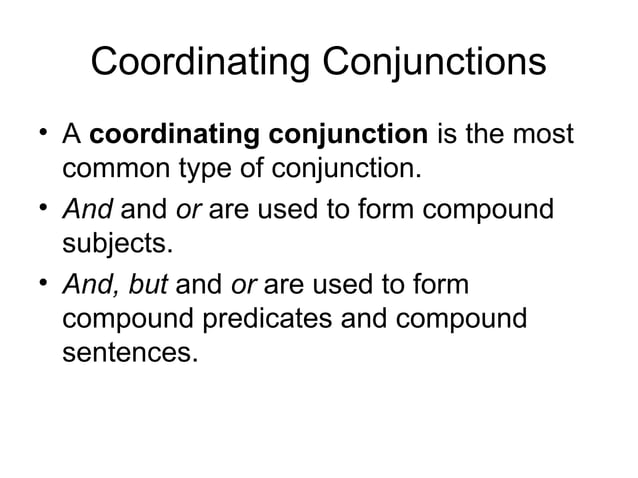 conjunctions_and_interjections power point | PPT