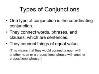 Conjunctions and interjections | PPT