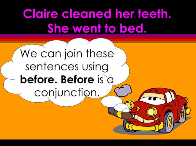 Conjunctions: 'before' | PPT