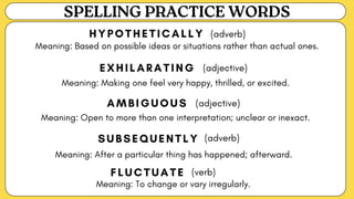 Conjunctions, Cause and Effect Relationship, and Spelling Practice ...