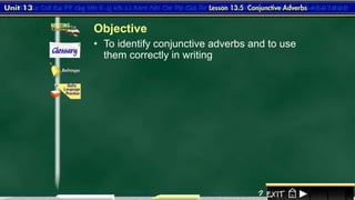 Conjunctions & conjunctive adverbs | PPTX