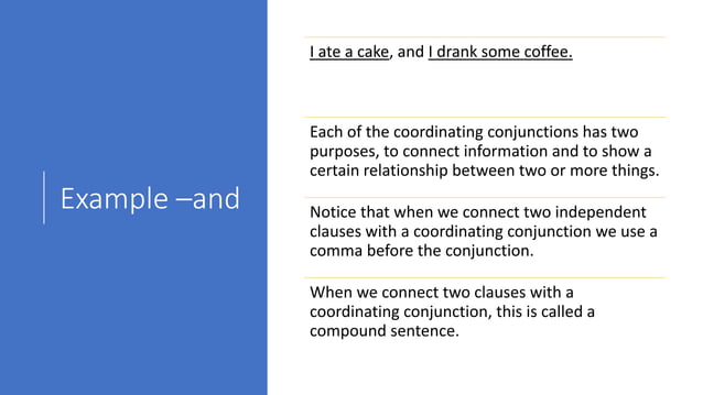 Conjunctions, connectives, and adverb clauses part 1 | PPTX