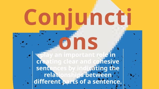 Conjunctions English Presentation in Fun Yellow, Rust, and Blue ...