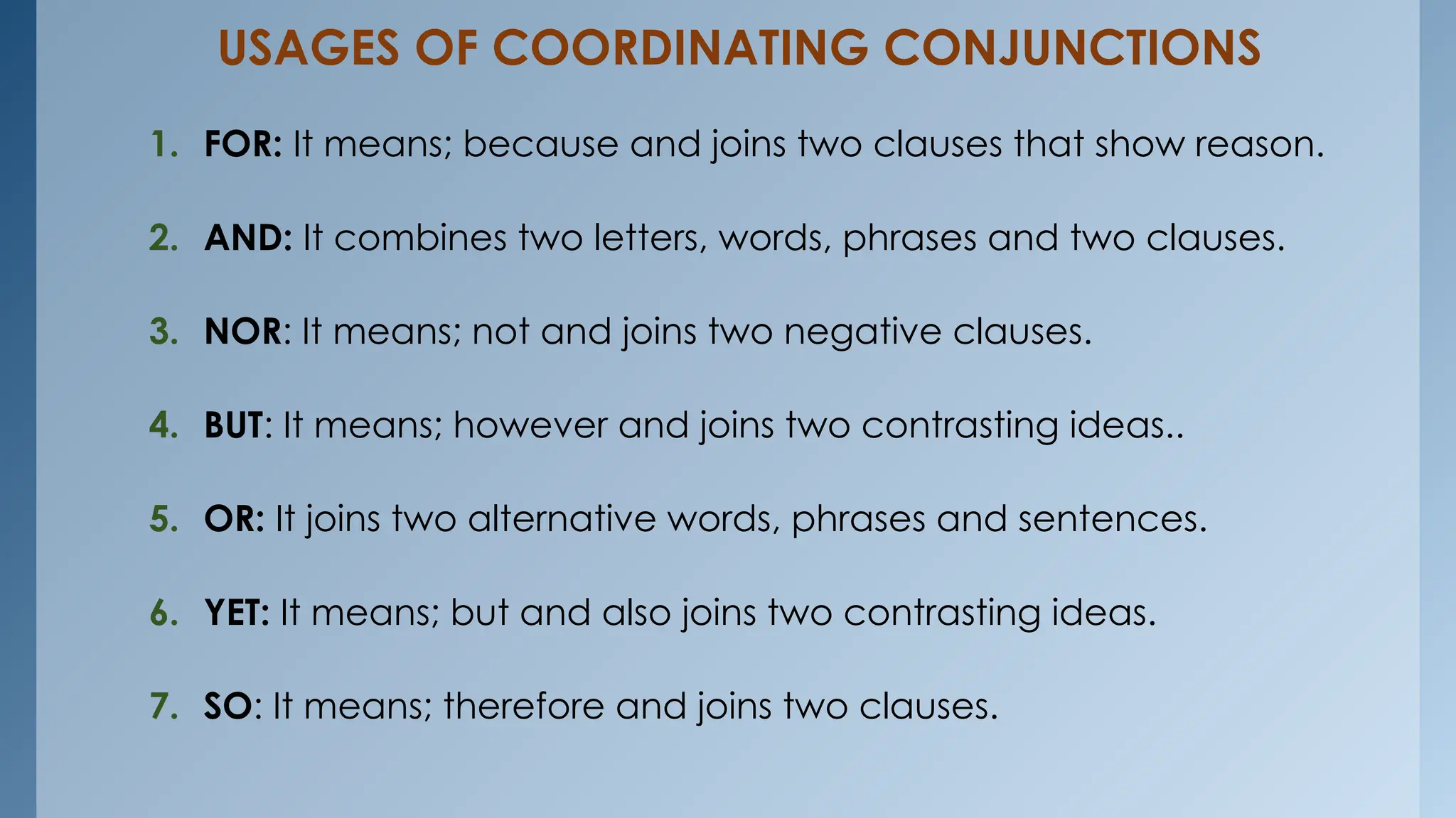 CONJUNCTIONS & ITS TYPES.pptx conjunction | PPTX