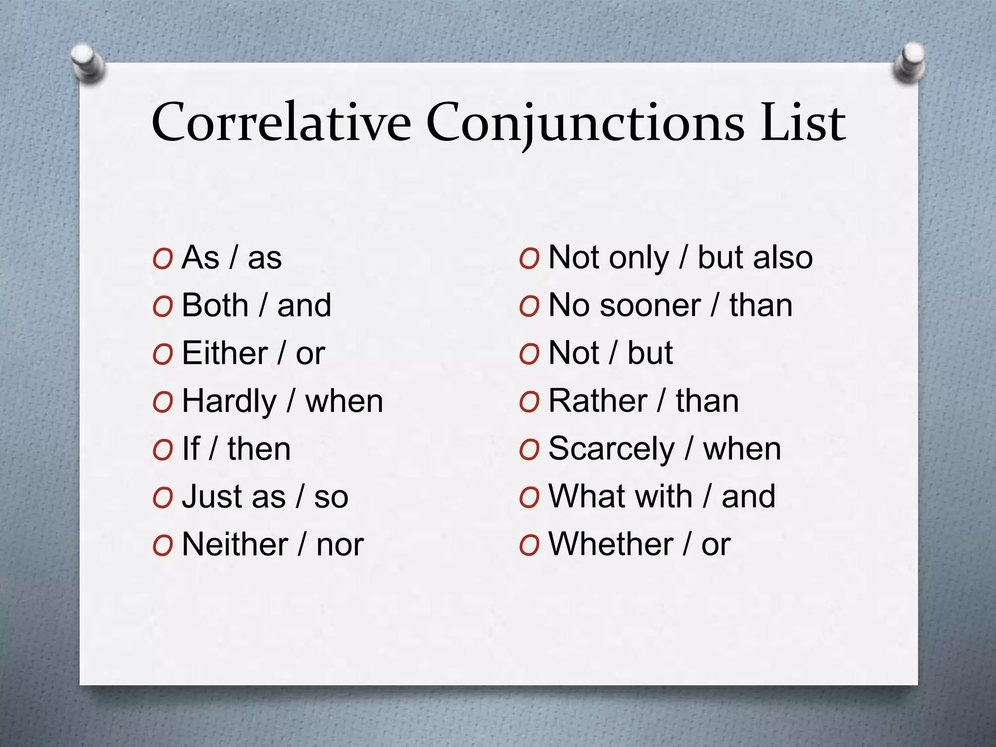 CONJUNCTIONS | PPTX