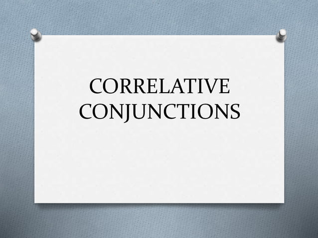 CONJUNCTIONS | PPTX