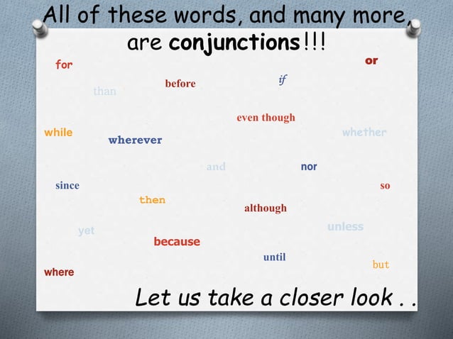 CONJUNCTIONS | PPTX