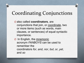 CONJUNCTIONS | PPTX