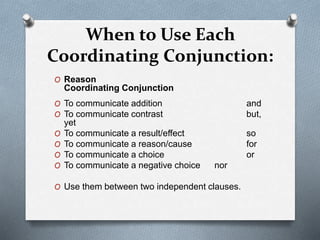 CONJUNCTIONS | PPTX