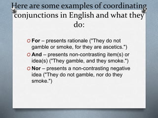 CONJUNCTIONS | PPTX