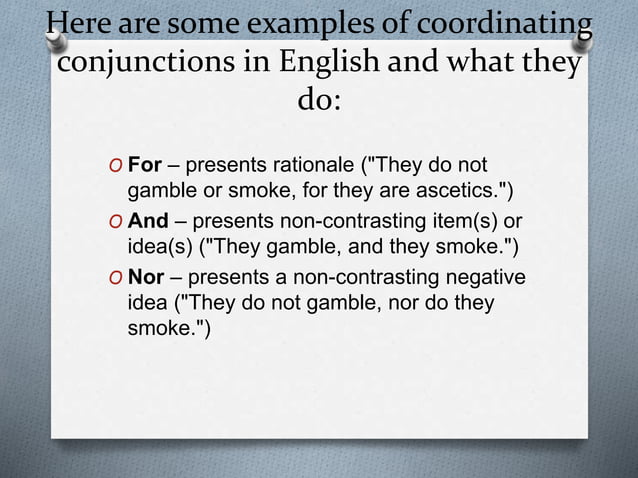 CONJUNCTIONS | PPTX