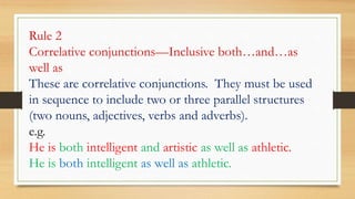 Conjunctions lecture 2 | PPT
