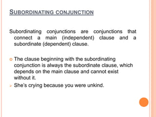 Conjunctionslides 151214105318 | PPT