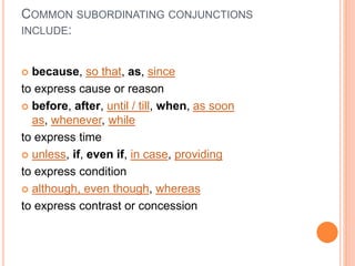 Conjunctionslides 151214105318 | PPT