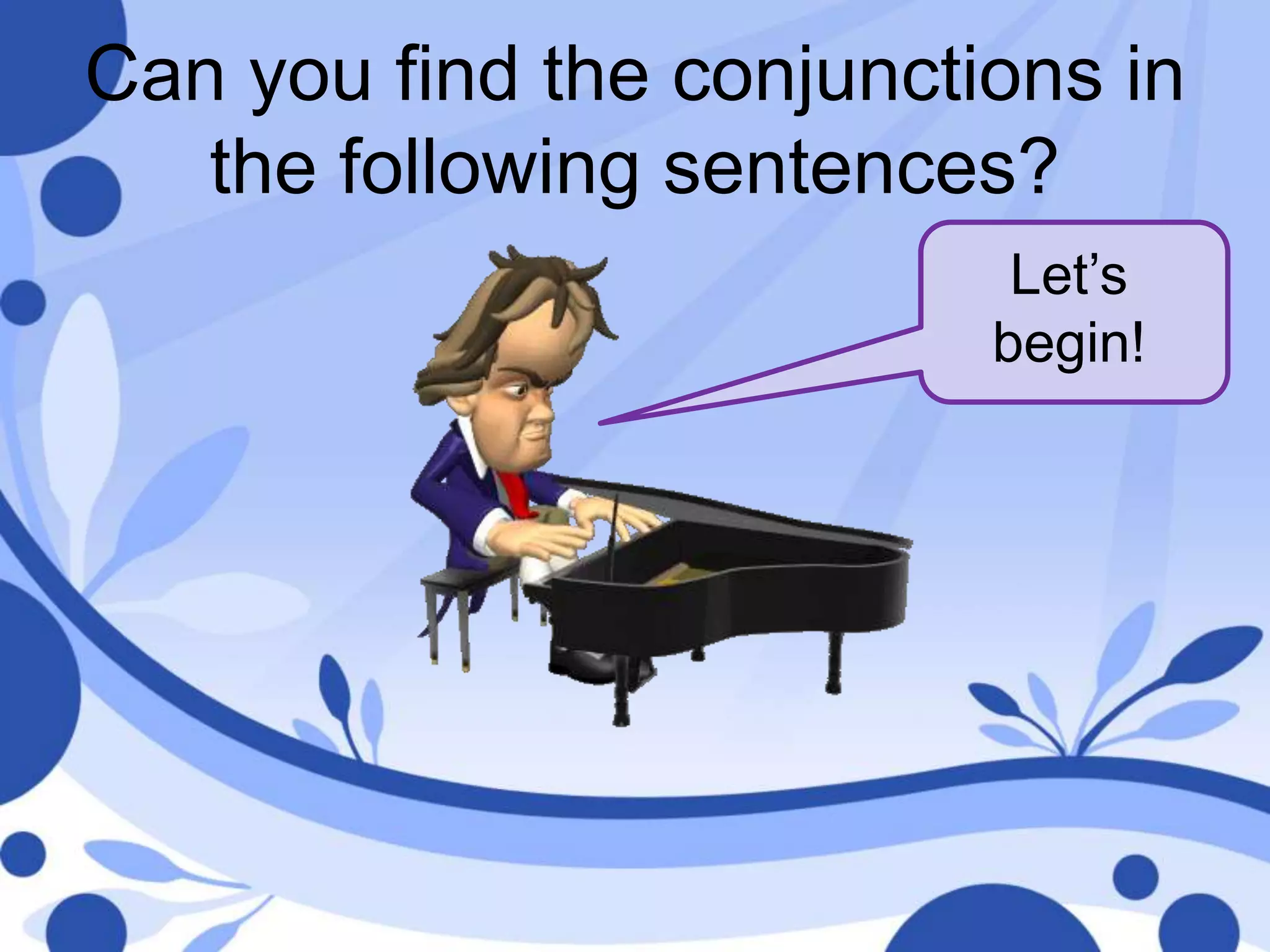 Conjunctions powerpoint | PPTX