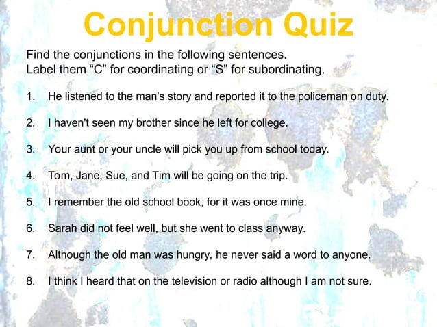 English Grammar Conjunctions power point.ppt