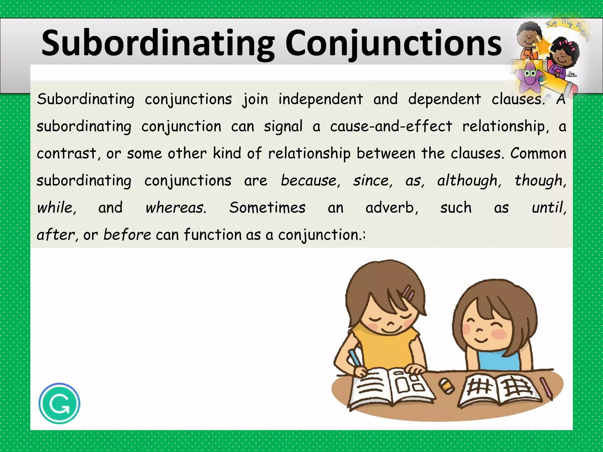 The Three Conjunctions: Part of Speech | PDF