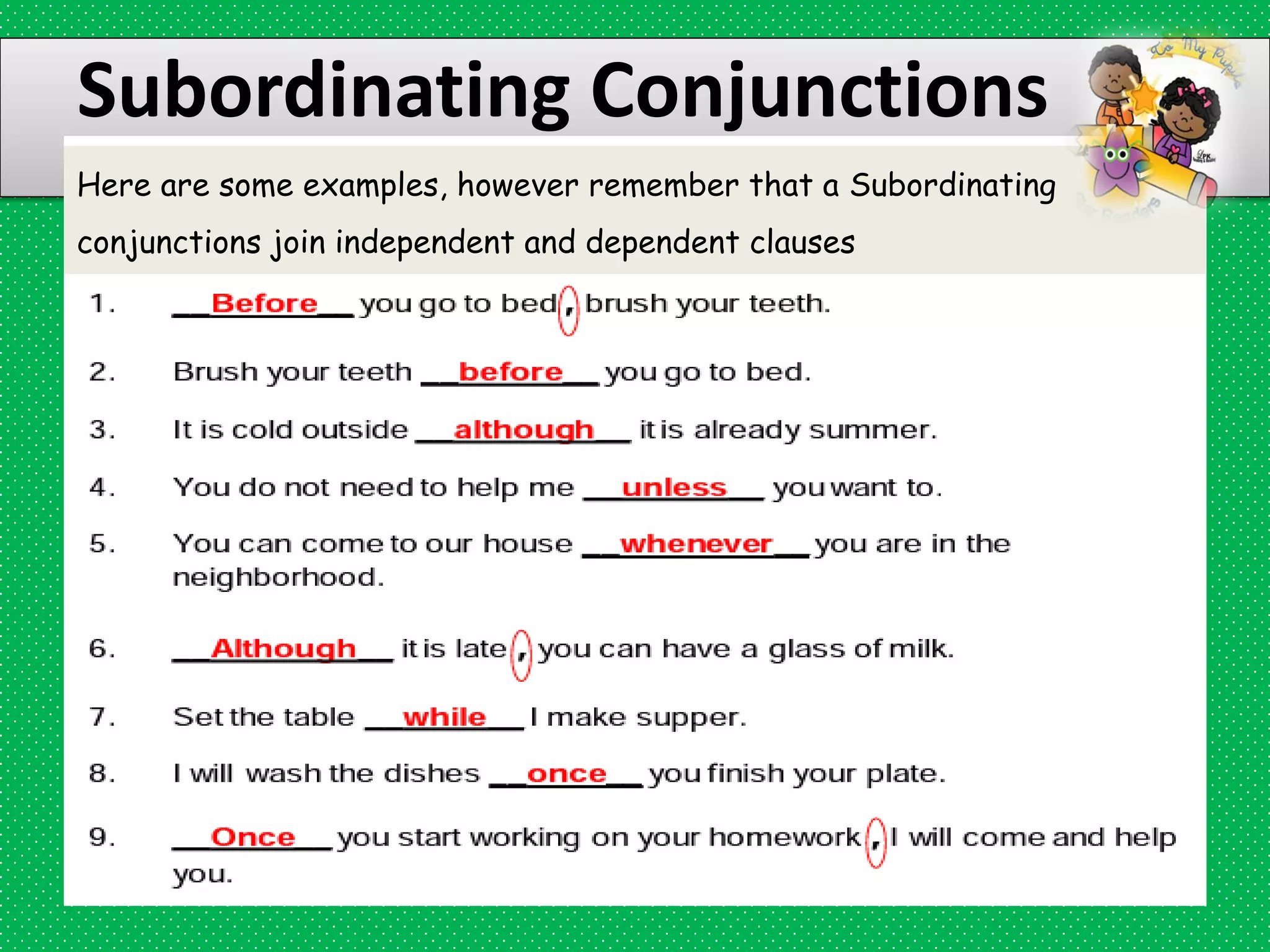 The Three Conjunctions: Part of Speech | PDF