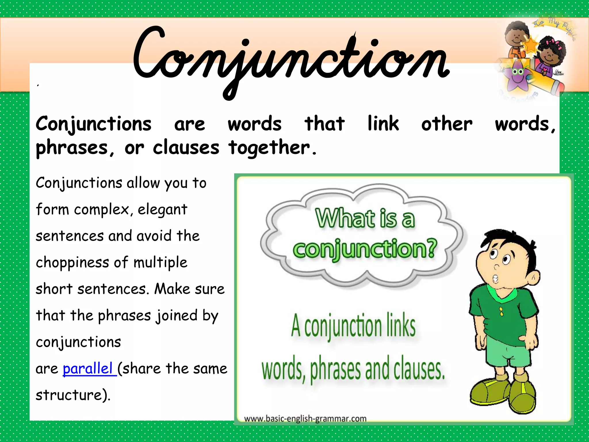 The Three Conjunctions: Part of Speech | PDF