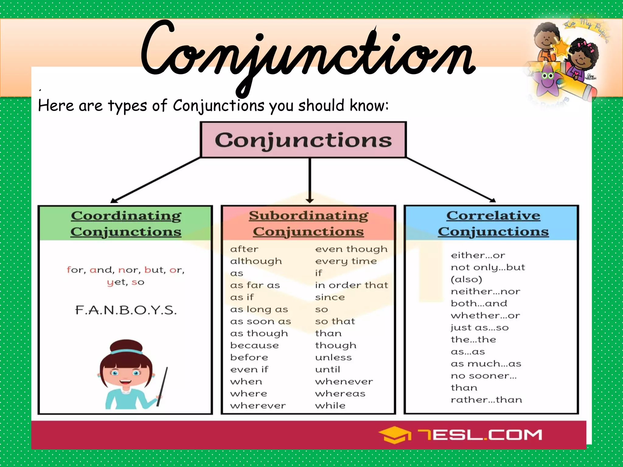 The Three Conjunctions: Part of Speech | PDF