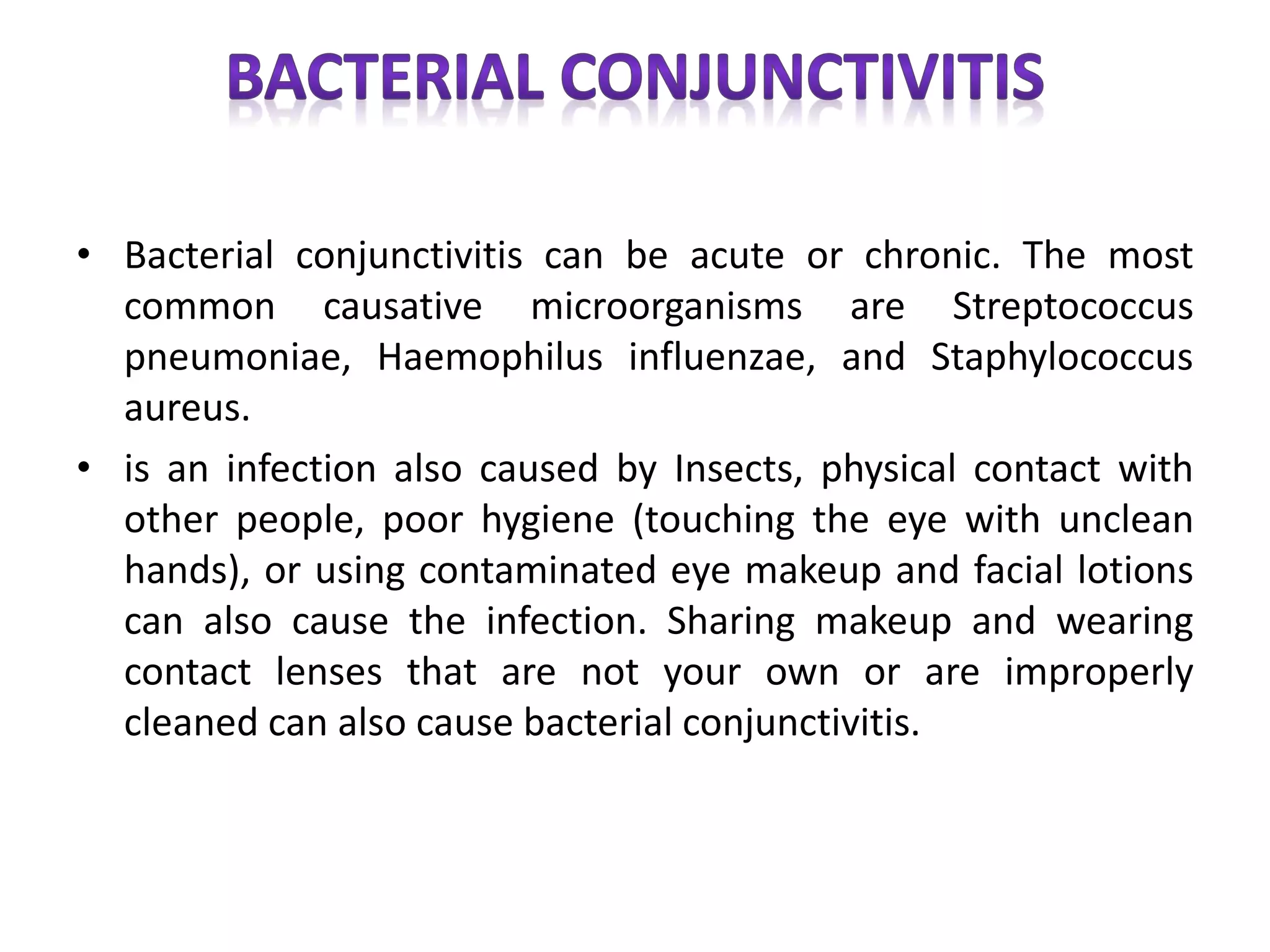 Conjunctival disorder | PPTX