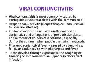 Conjunctival disorder | PPTX