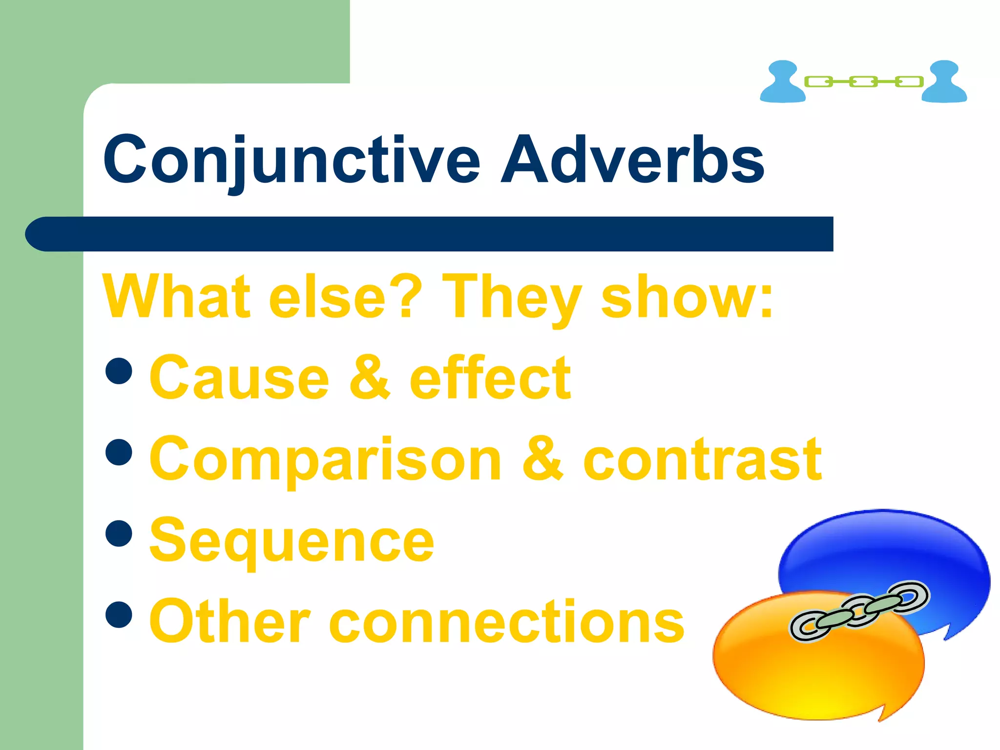 English Grammar: Conjunctive Adverbs | PPT