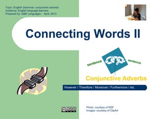 English Grammar: Conjunctive Adverbs | PPT