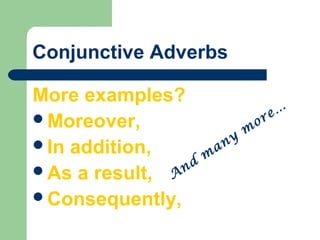 English Grammar: Conjunctive Adverbs | PPT