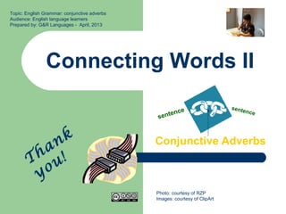English Grammar: Conjunctive Adverbs | PPT