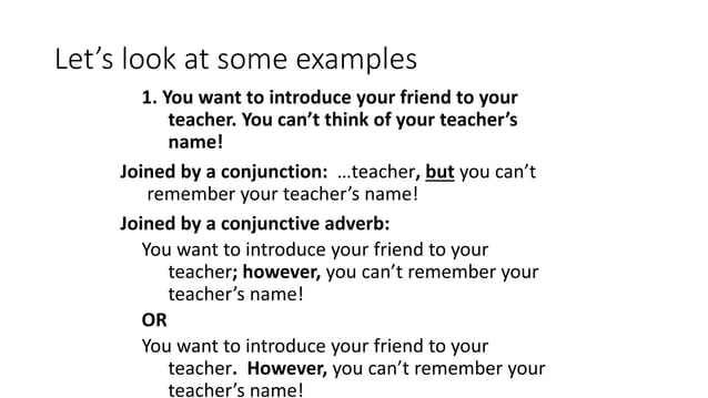 Conjunctive Adverbs | PPTX | Science