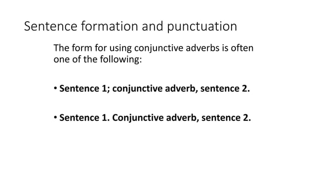 Conjunctive Adverbs | PPTX | Science