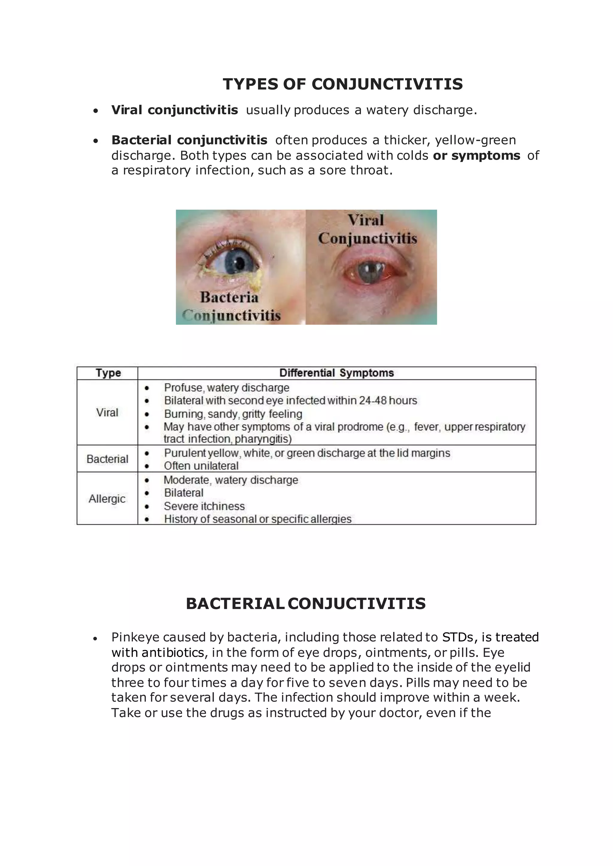 Conjunctivitis by Dr.prudhvi | DOCX | Infectious Diseases | Diseases ...