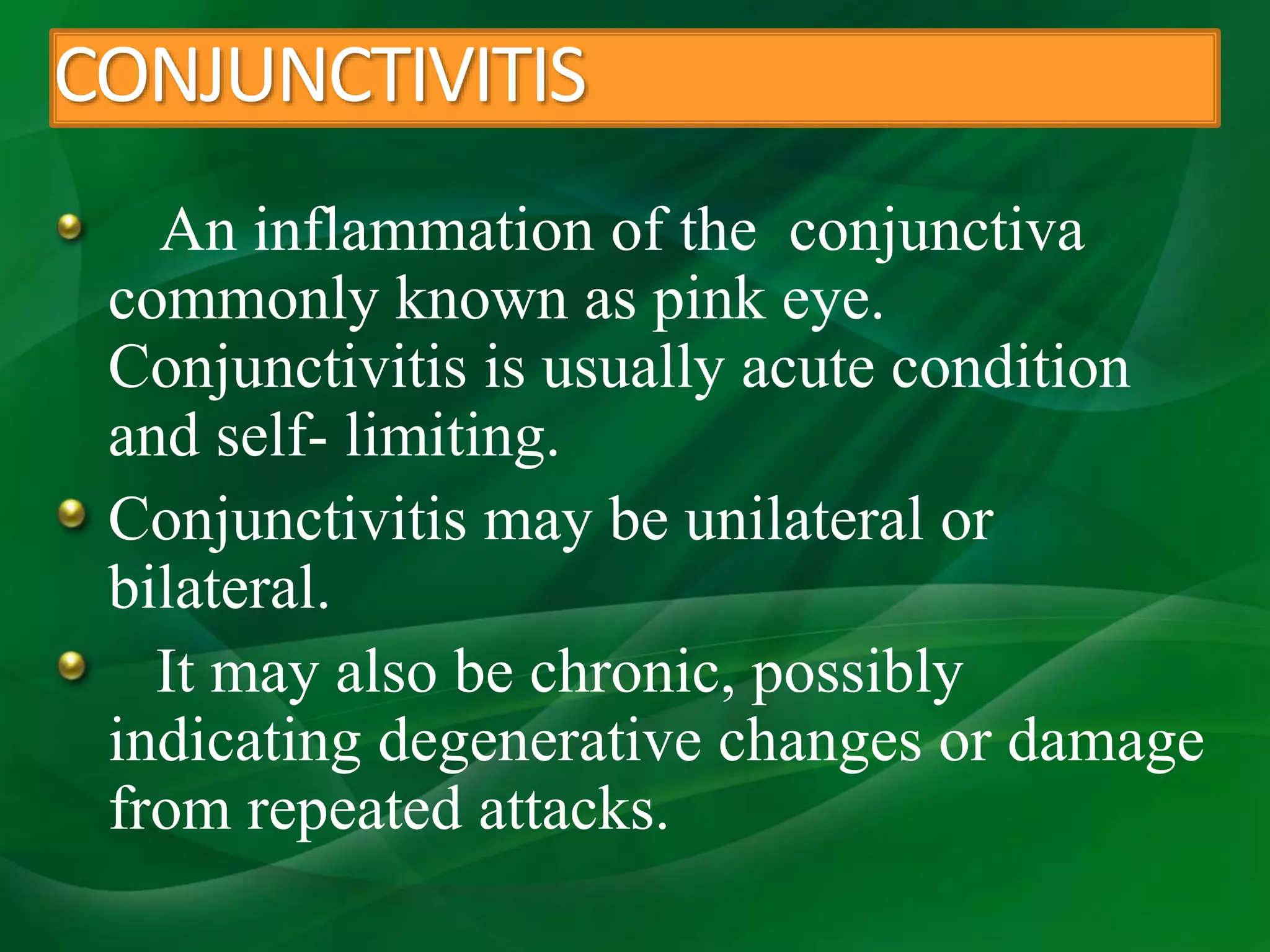 Conjunctivitis | PPTX