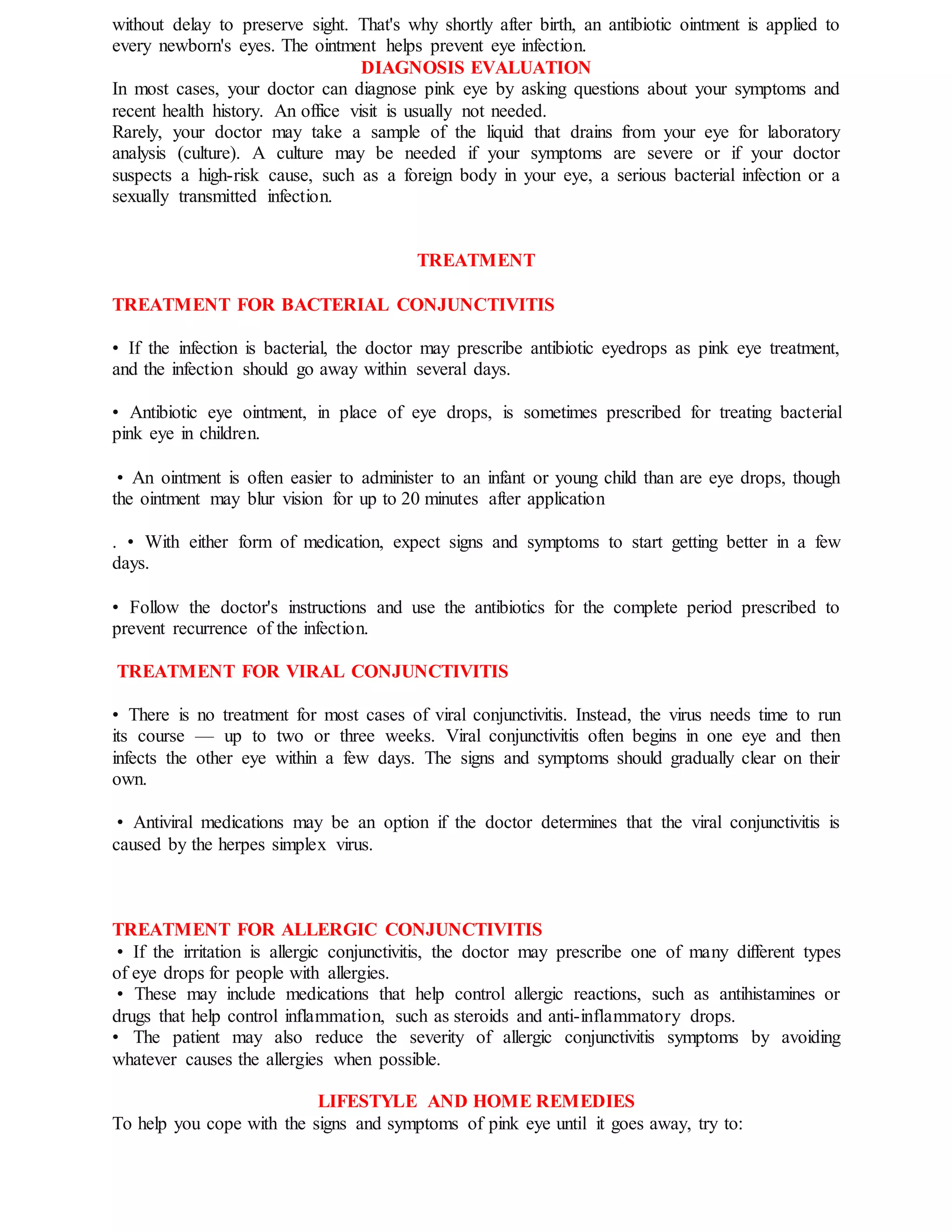 Conjunctivitis | DOCX