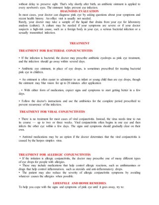 Conjunctivitis | DOCX